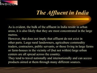 The Pockets of Affluence in India | PPT