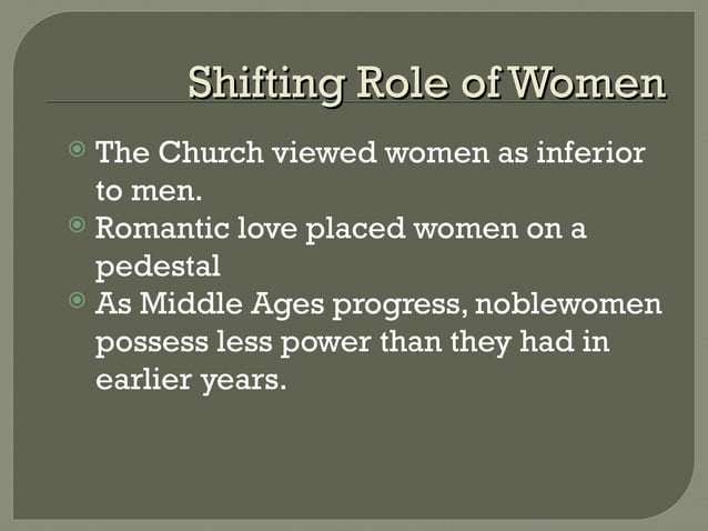 The Age Of Chivalry | PPT