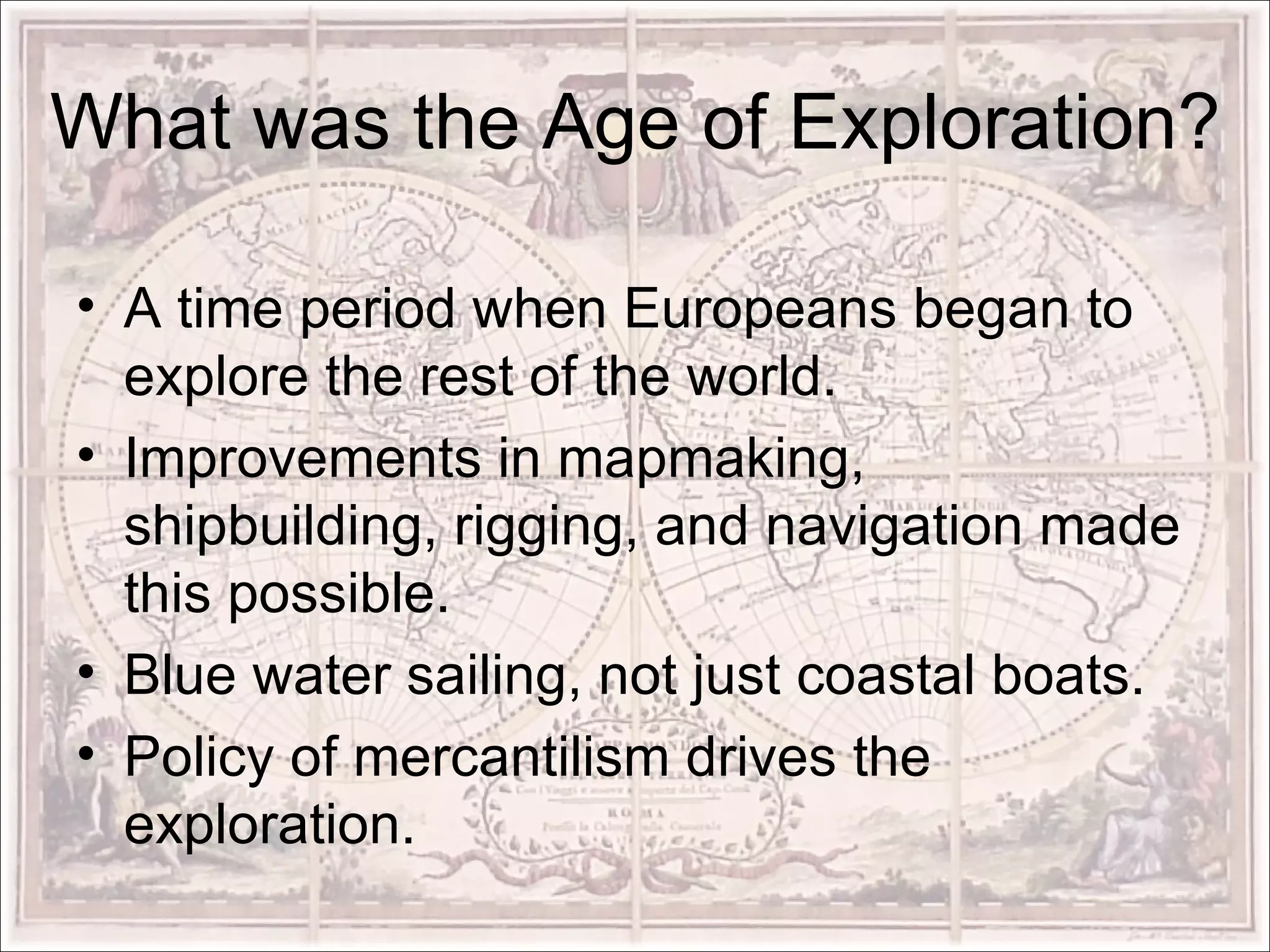 Age of Exploration Power Point | PPT