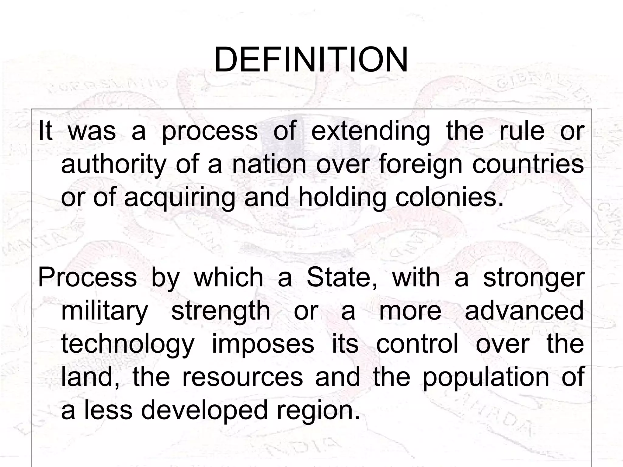 The age of Imperialism | PPT