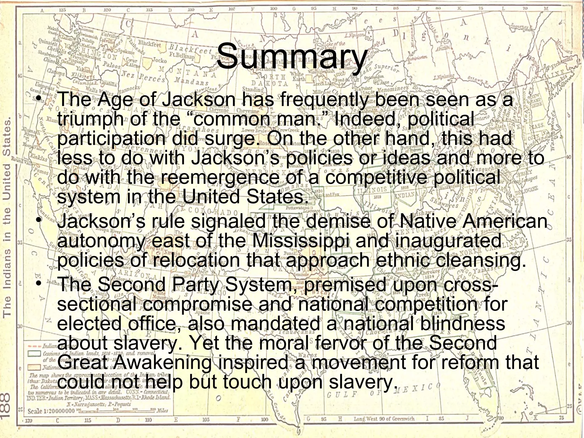 The Age of Jackson | PPT | Elections | Politics