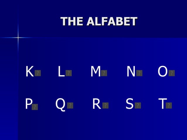 The Alfabet | PPT