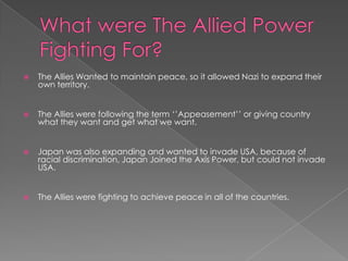 The Allies Power | PPTX