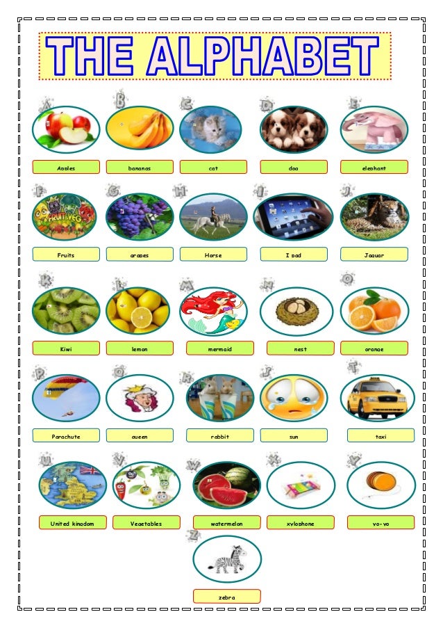 The alphabet-pictionary