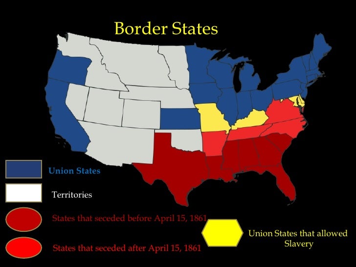 Civil War Border States Mapo