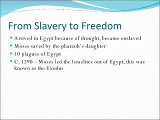 The Ancient Israelites 2008 | PPT