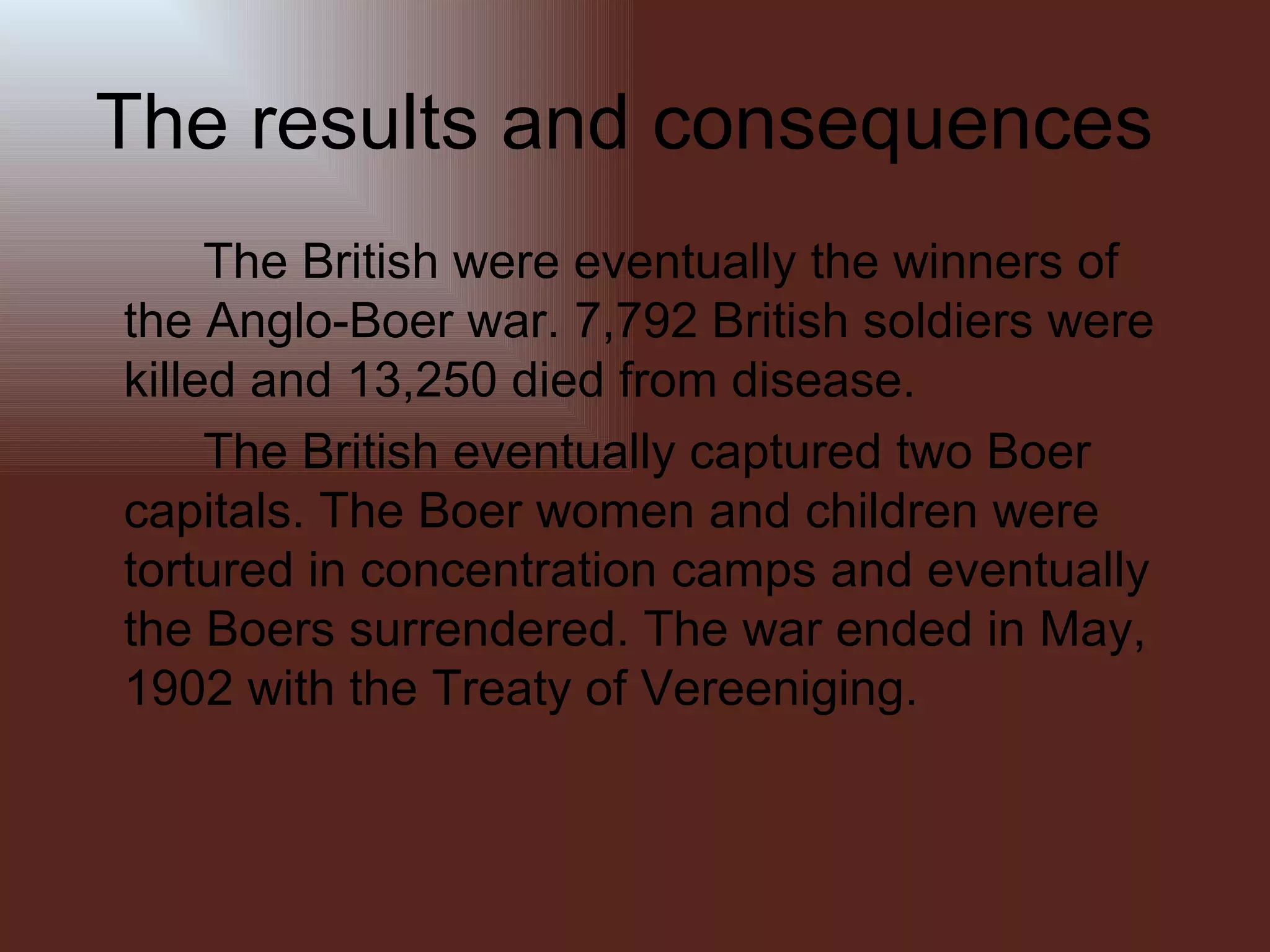 The Anglo Boer War | PPT