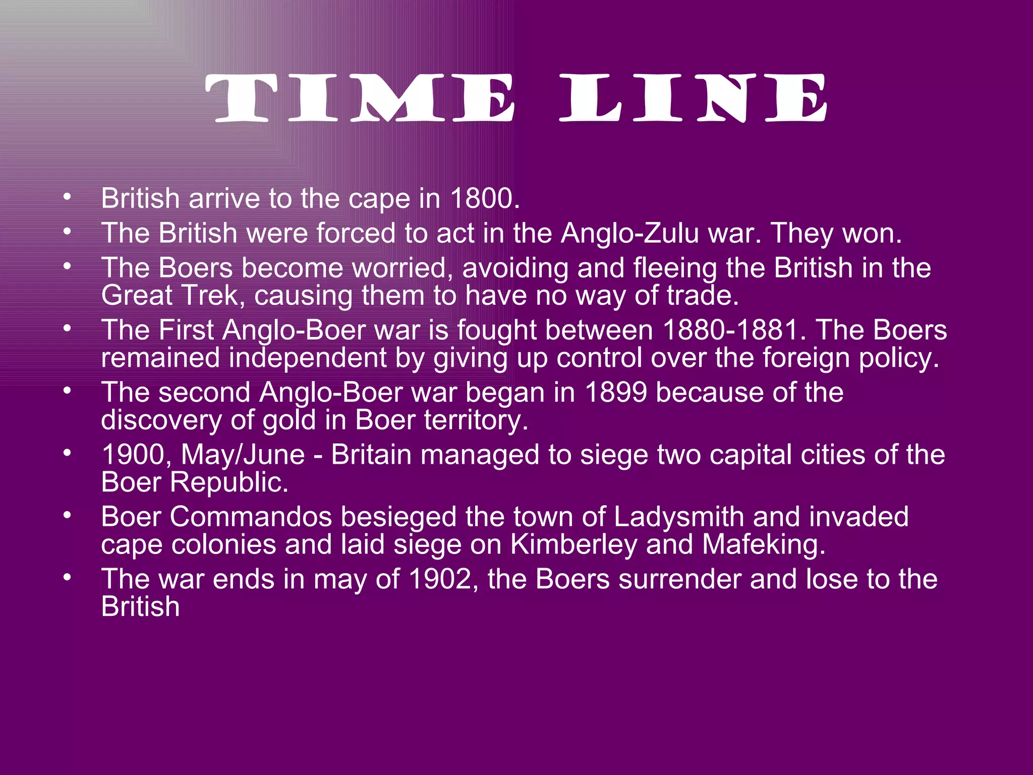 The Anglo Boer War | PPT