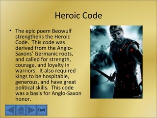 The Anglo-Saxons and Beowulf | PPT