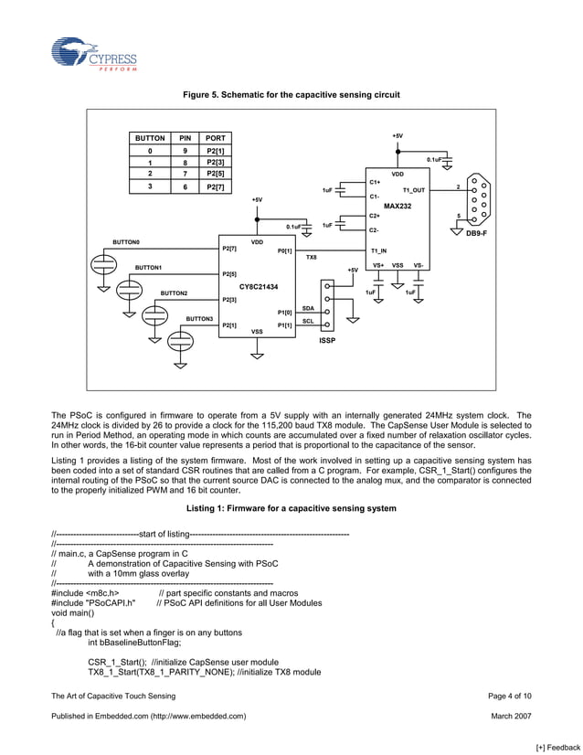 Capacitive Touch Sensing | PDF