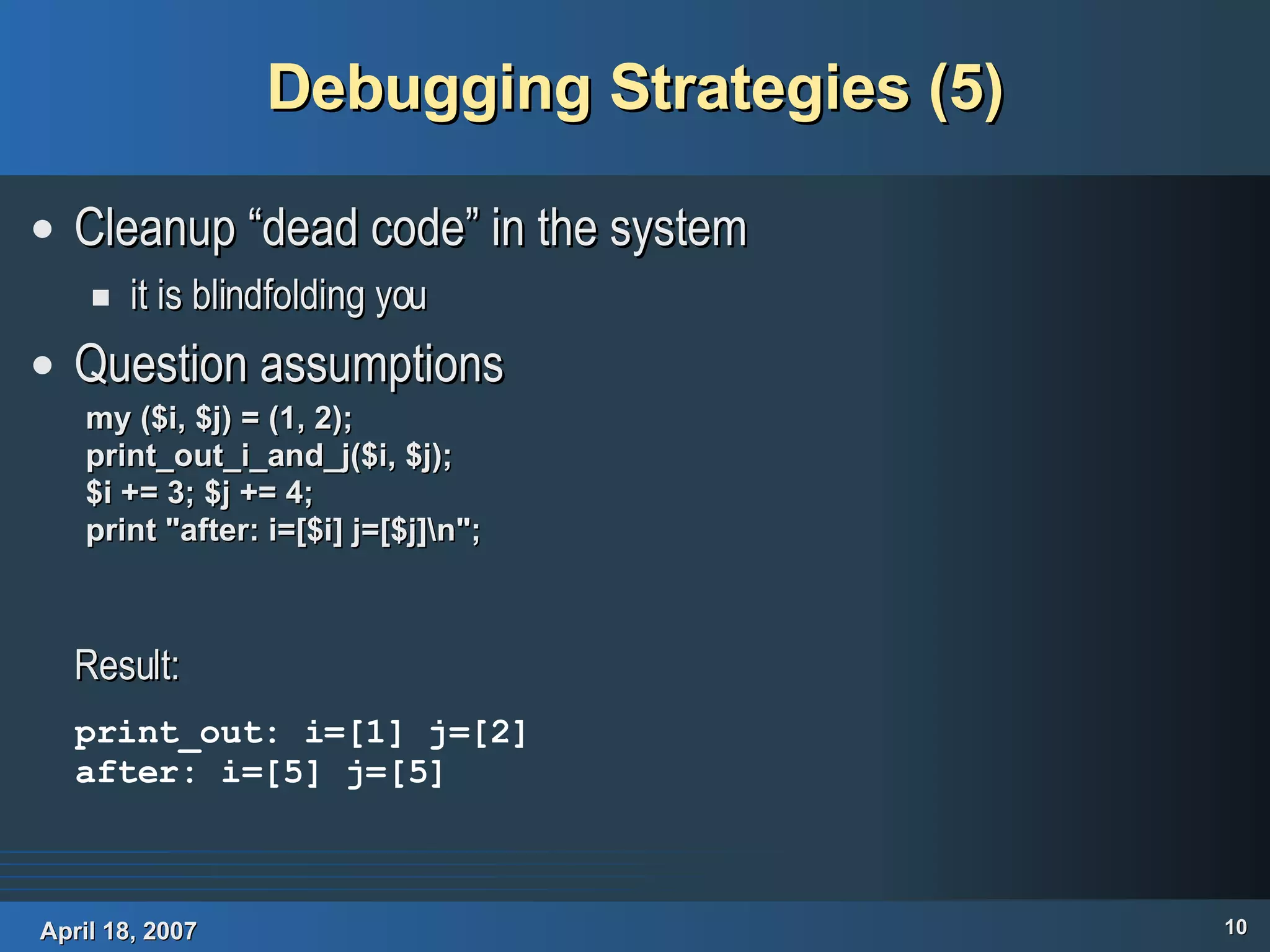 The Art Of Debugging | ODP