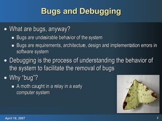 The Art Of Debugging | ODP
