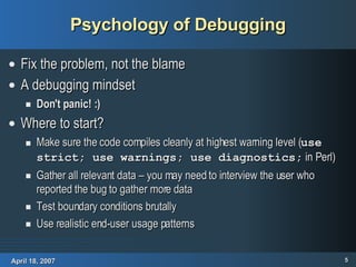 The Art Of Debugging | ODP