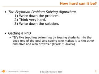 The Art of Doing a PhD | PPT