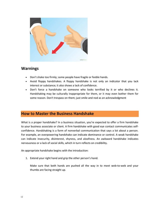 The art-of-handshake-and-eye-contact-in-business | PDF | Eye and Vision ...