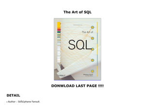 The Art of SQL | PDF