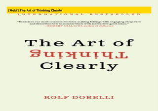 [Mobi] The Art of Thinking Clearly | PDF