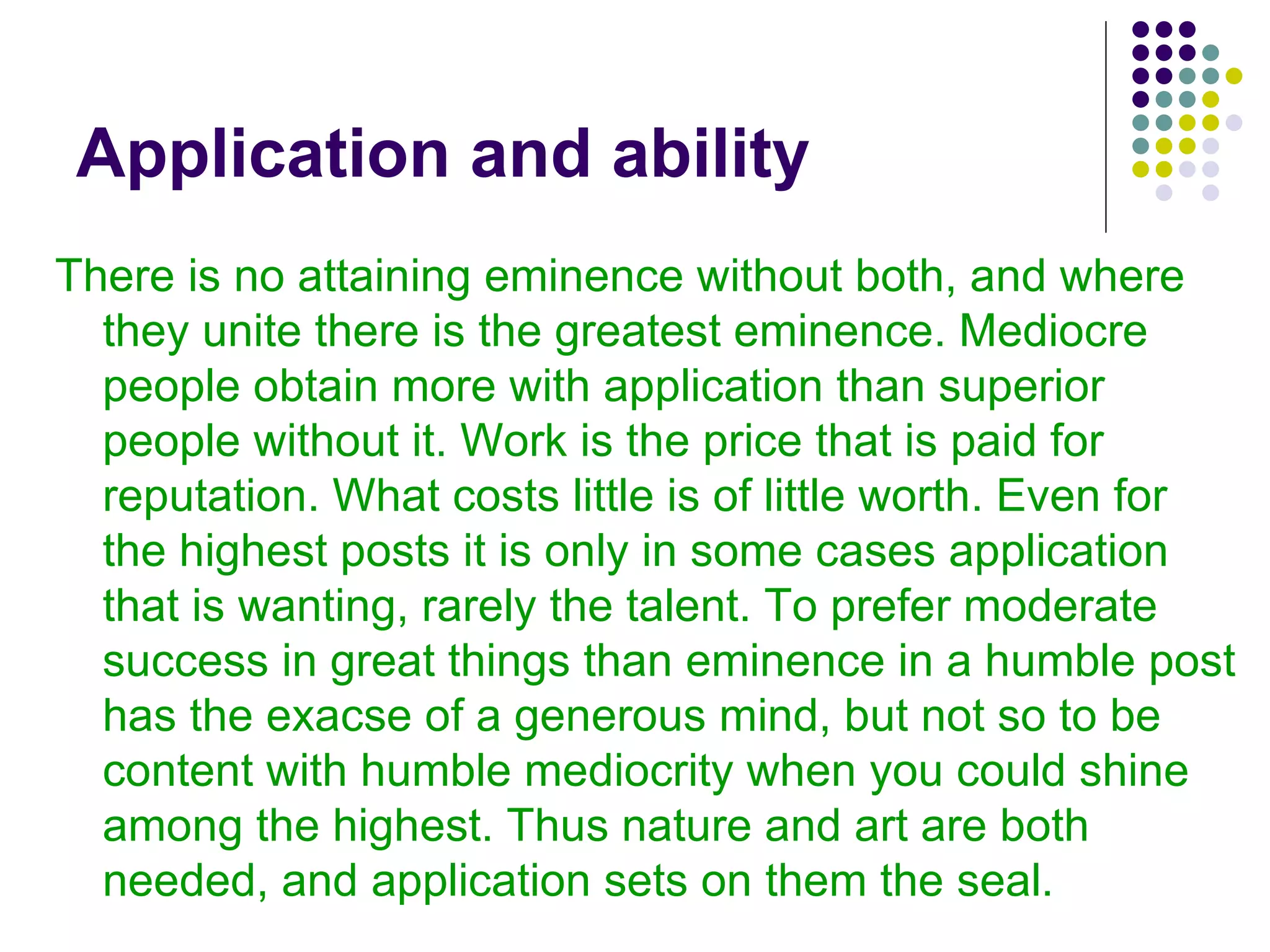 The Art Of Worldly Wisdom | PPT