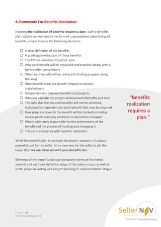 Benefits Realization | PDF