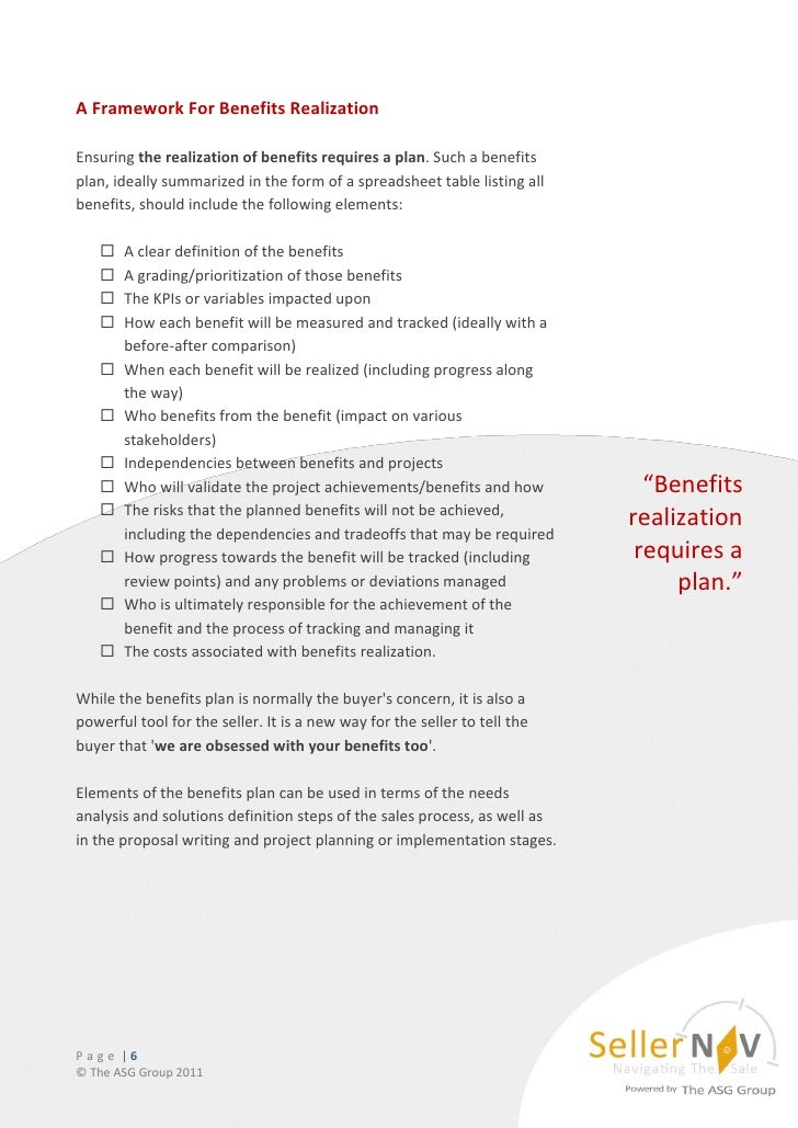 Benefits Realization