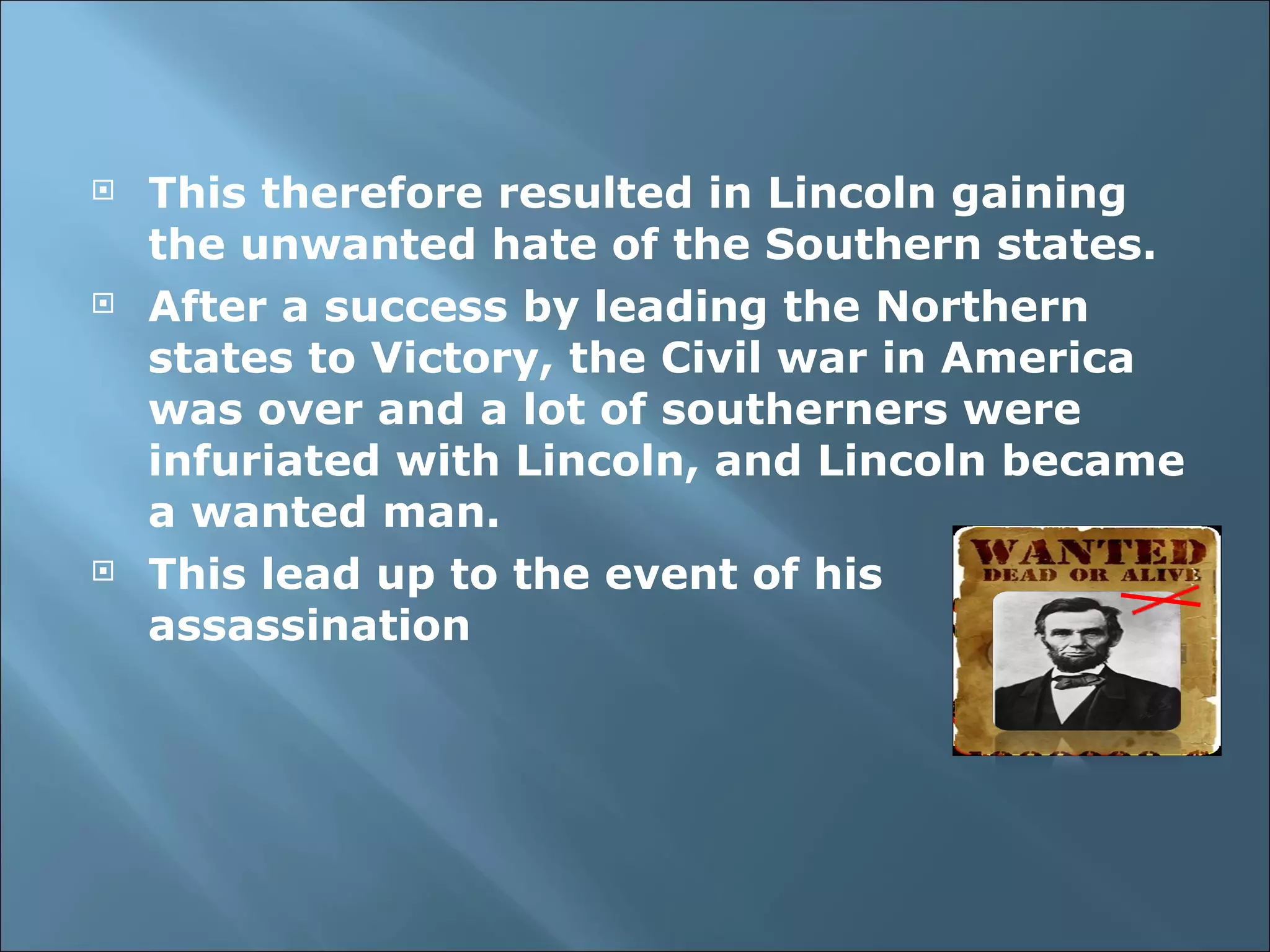 The Assassination Of Abraham Lincoln | PPT