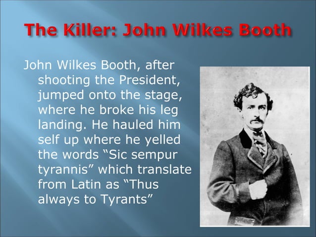 The Assassination Of Abraham Lincoln | PPT