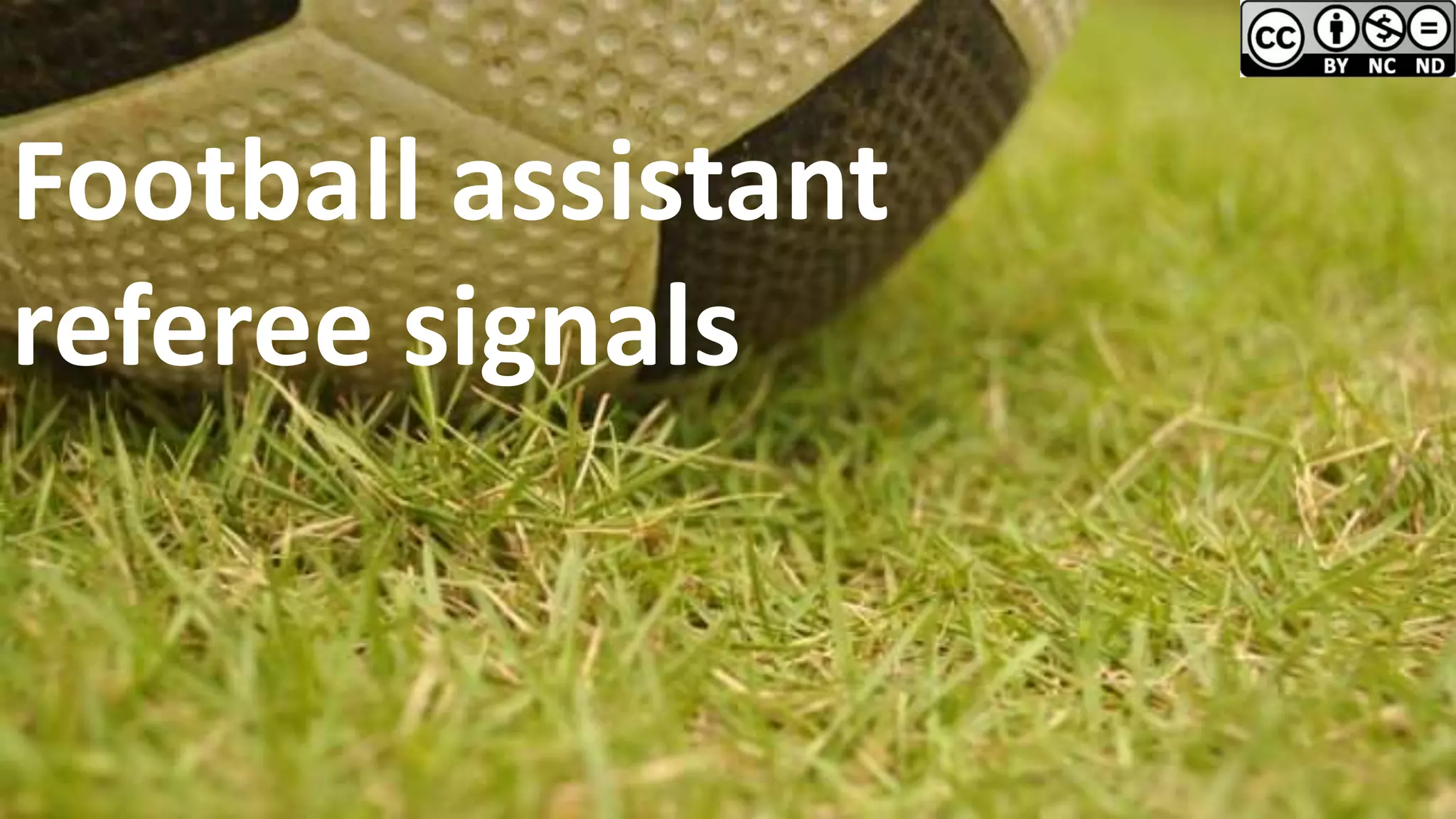 The assistant referee | PPTX