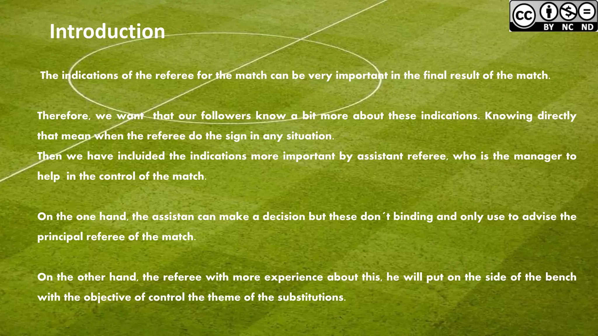 The assistant referee | PPTX