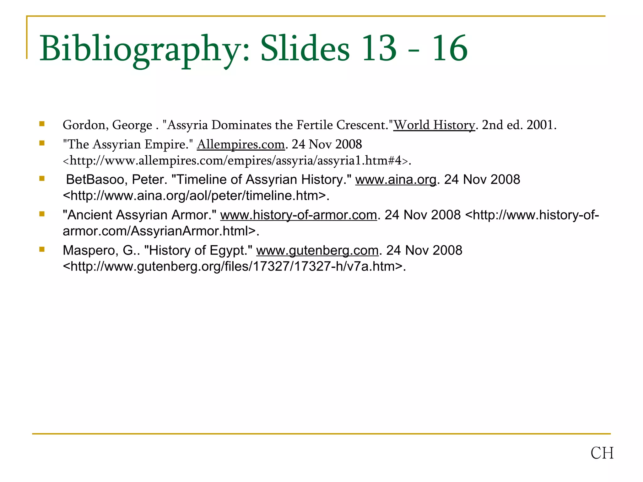 The Assyrian Empire | PPT