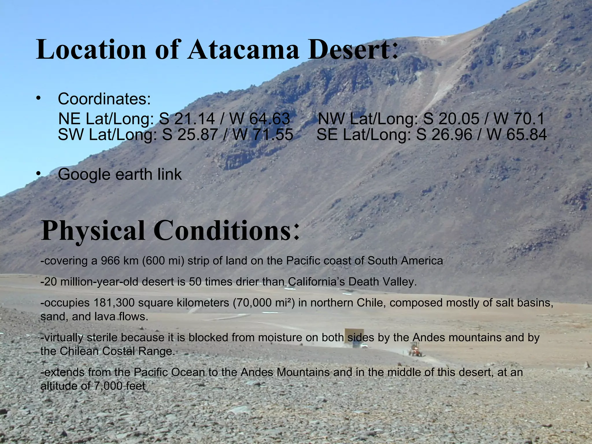 Atacama Desert | PPT
