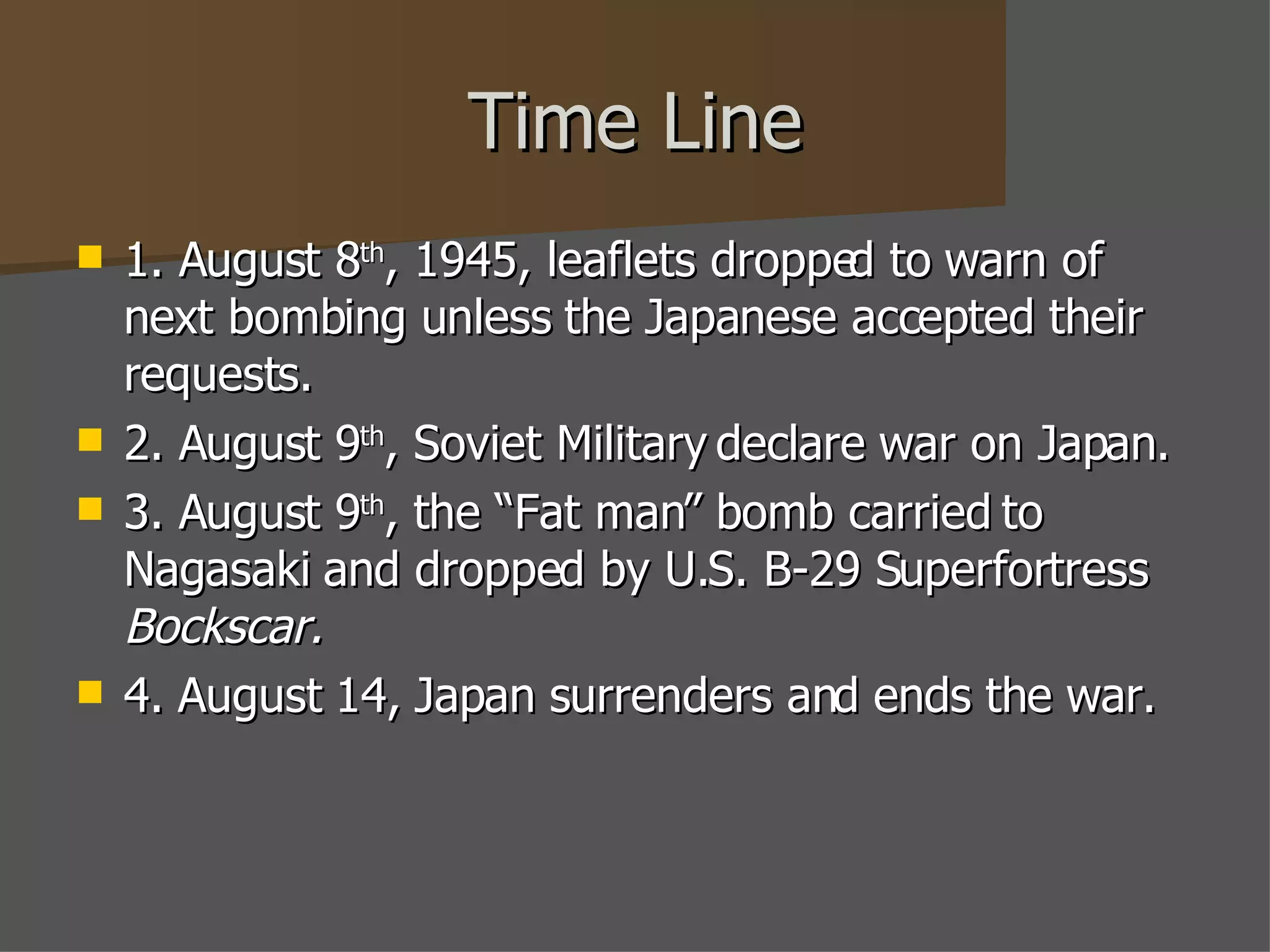 The Bombing of Hiroshima and Nagasaki | PPT
