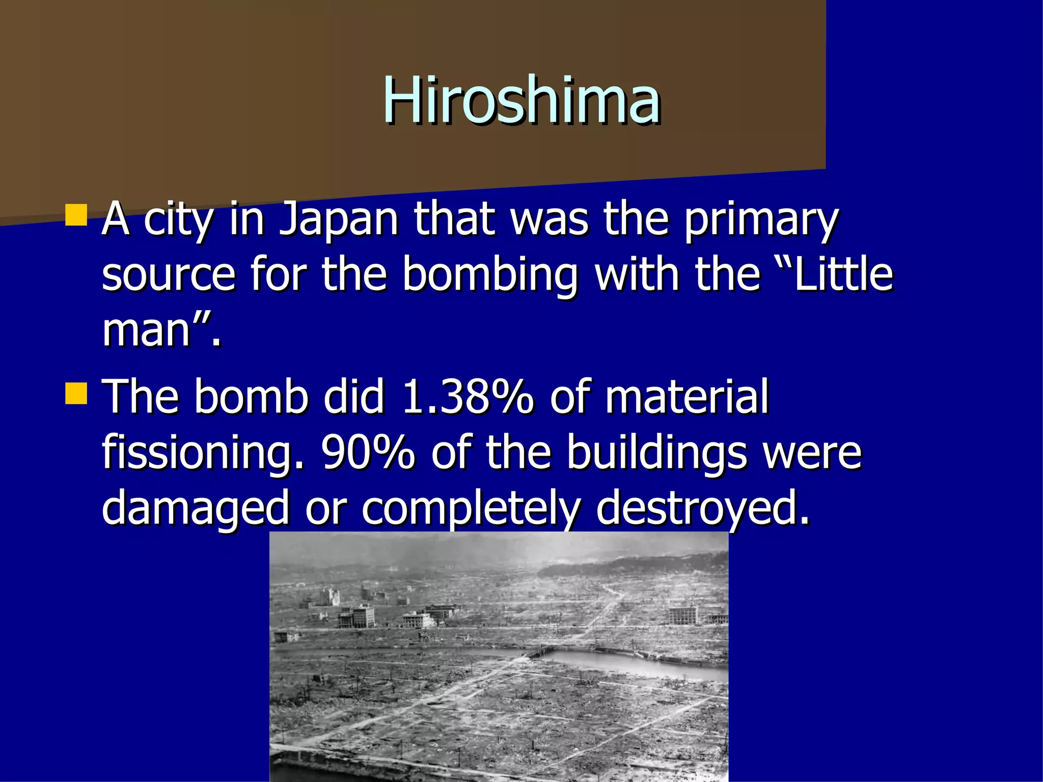The Bombing of Hiroshima and Nagasaki | PPT