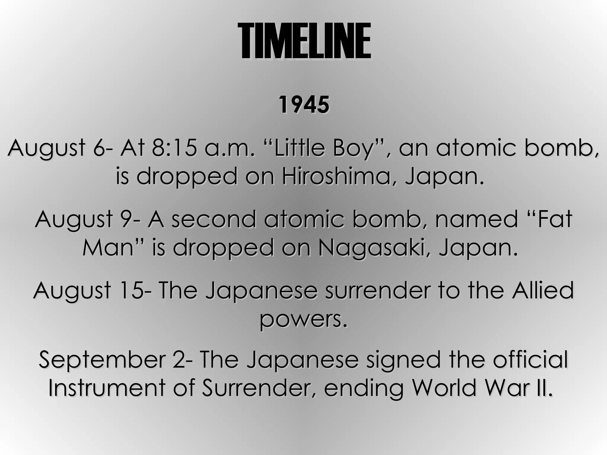 The Atomic Bombings Of Japan | PPT