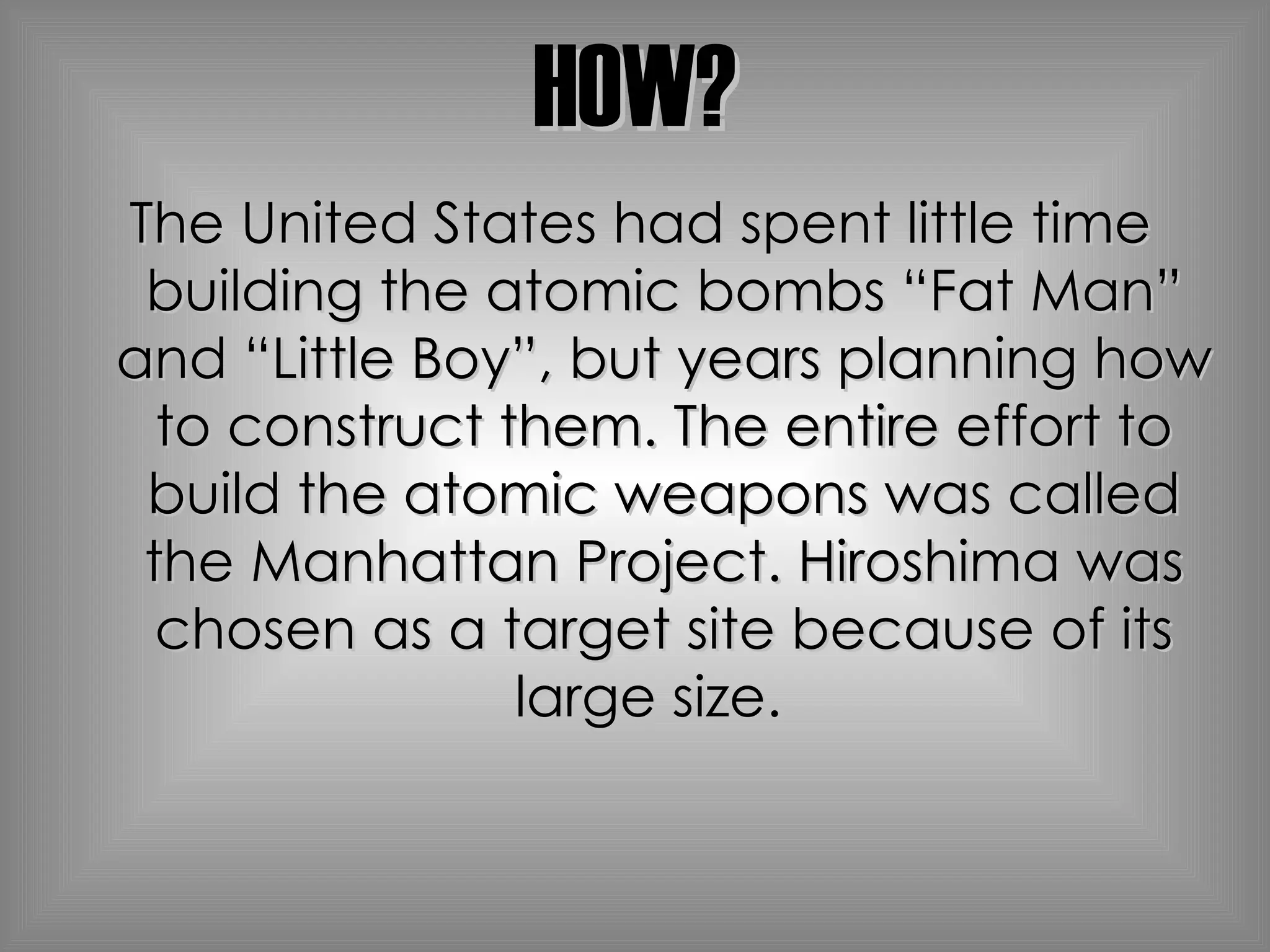 The Atomic Bombings Of Japan | PPT