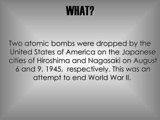 The Atomic Bombings Of Japan | PPT