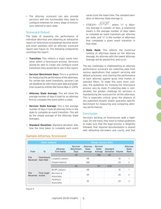 The Attorney Scorecard: Accelerating the Foreclosure Process while ...