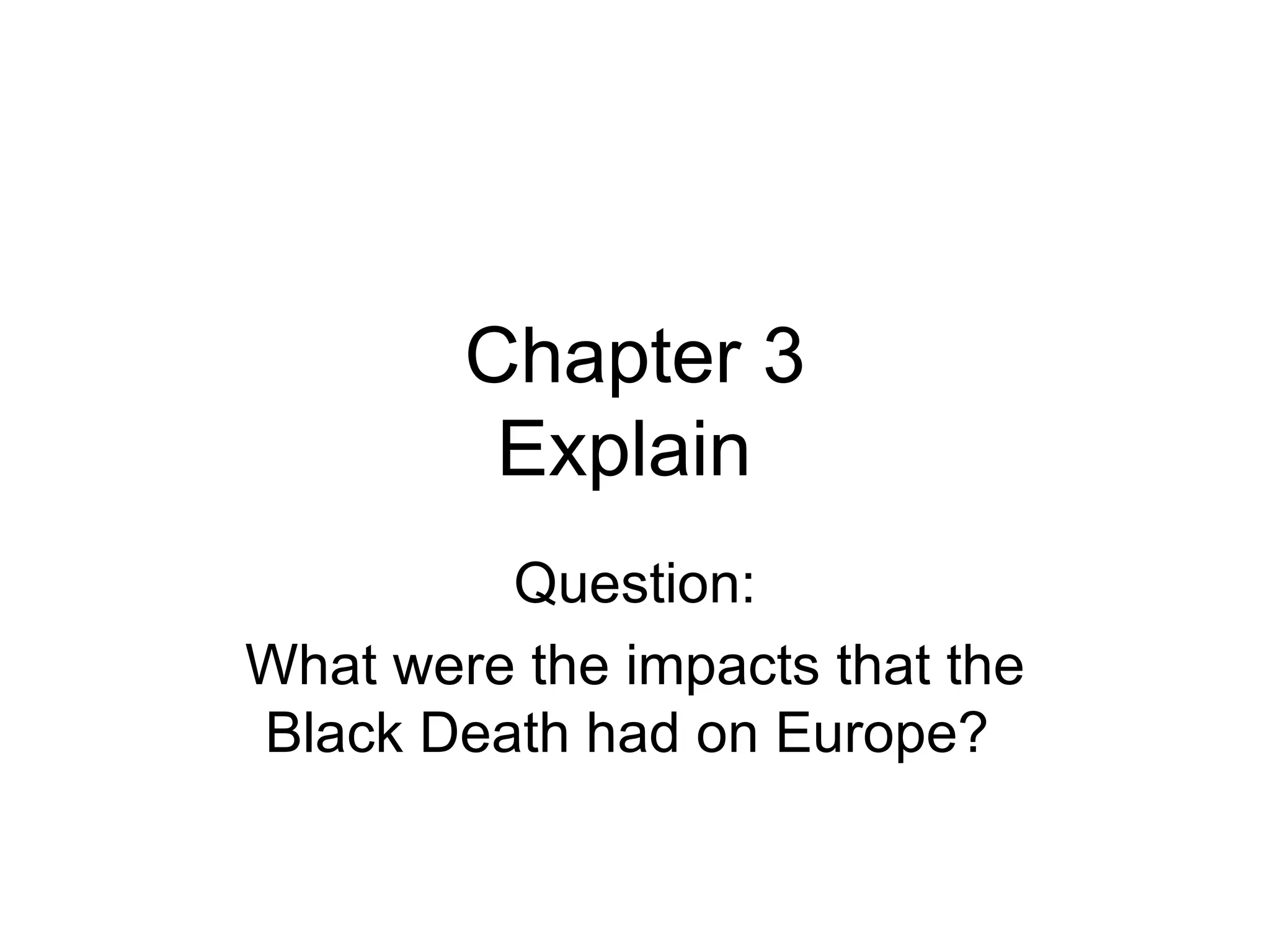 The Balck Death Chapter 3 | PPT