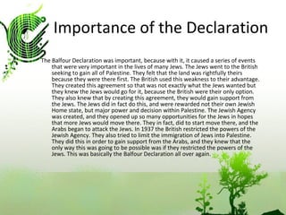 The Balfour Declaration | PPS