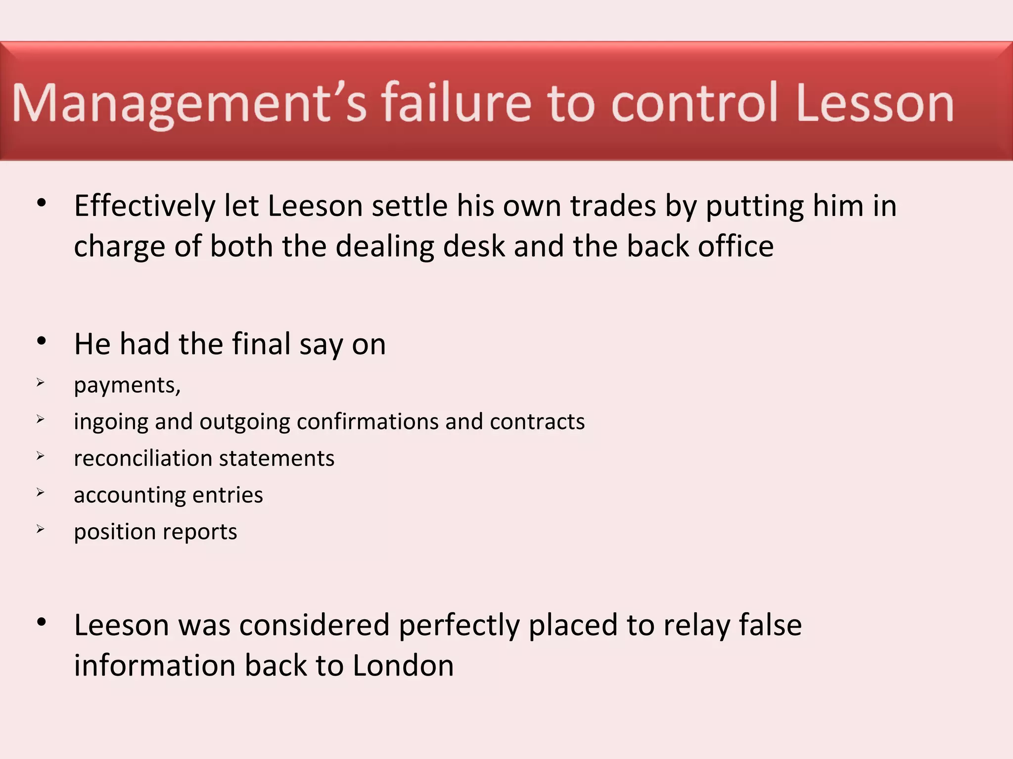 The Barings Bank Collapse | PPT