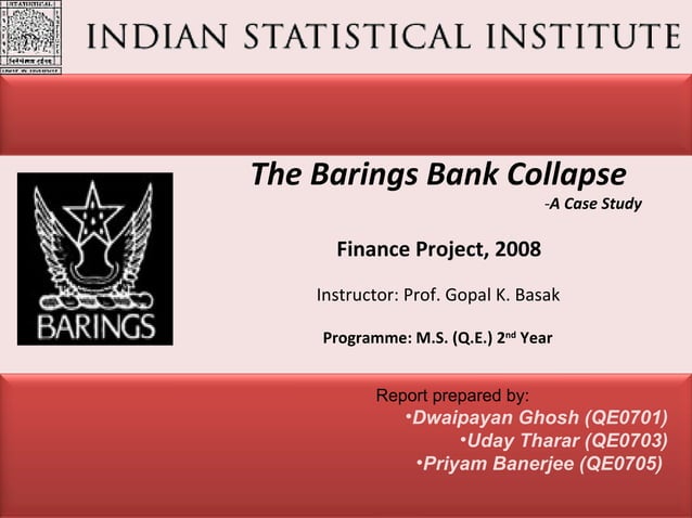 The Barings Bank Collapse | PPT
