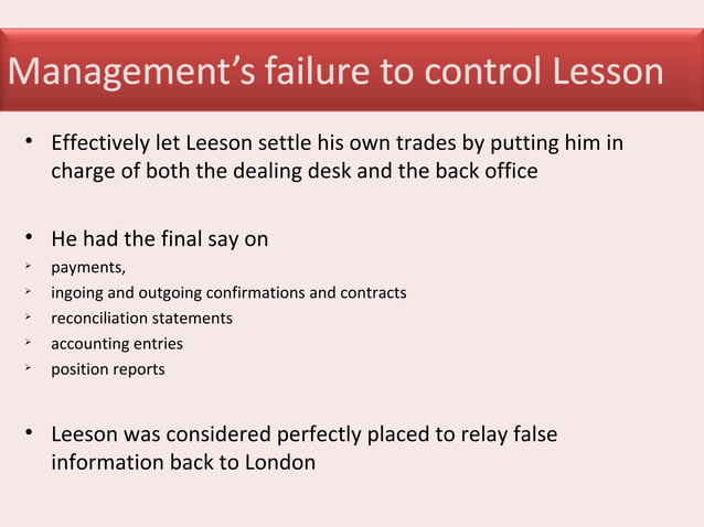 The Barings Bank Collapse | PPT