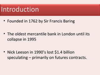 The Barings Bank Collapse | PPT