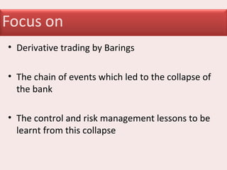The Barings Bank Collapse | PPT