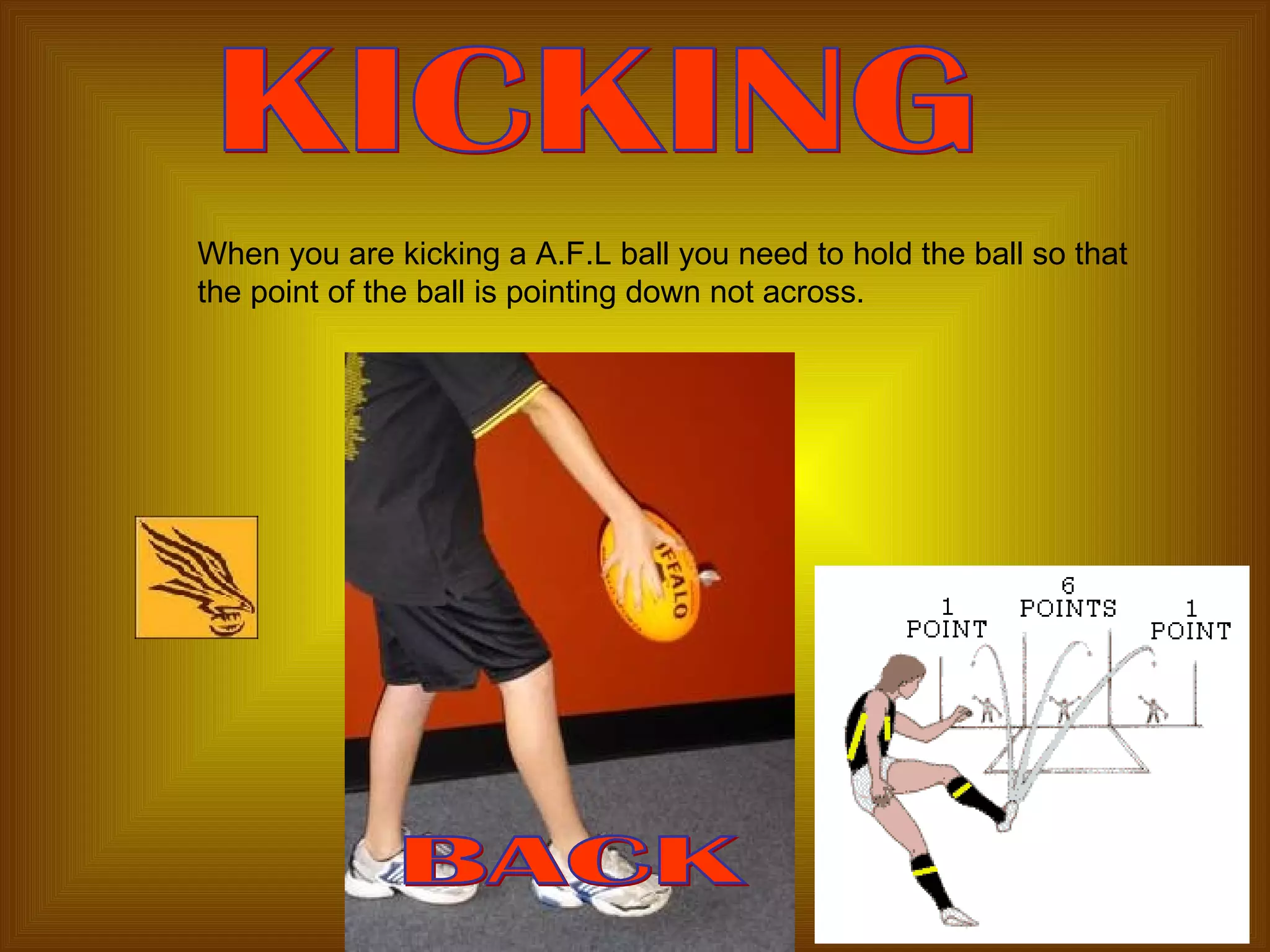 The basic skills of Afl | PPT | Australian Rules Football | Sports