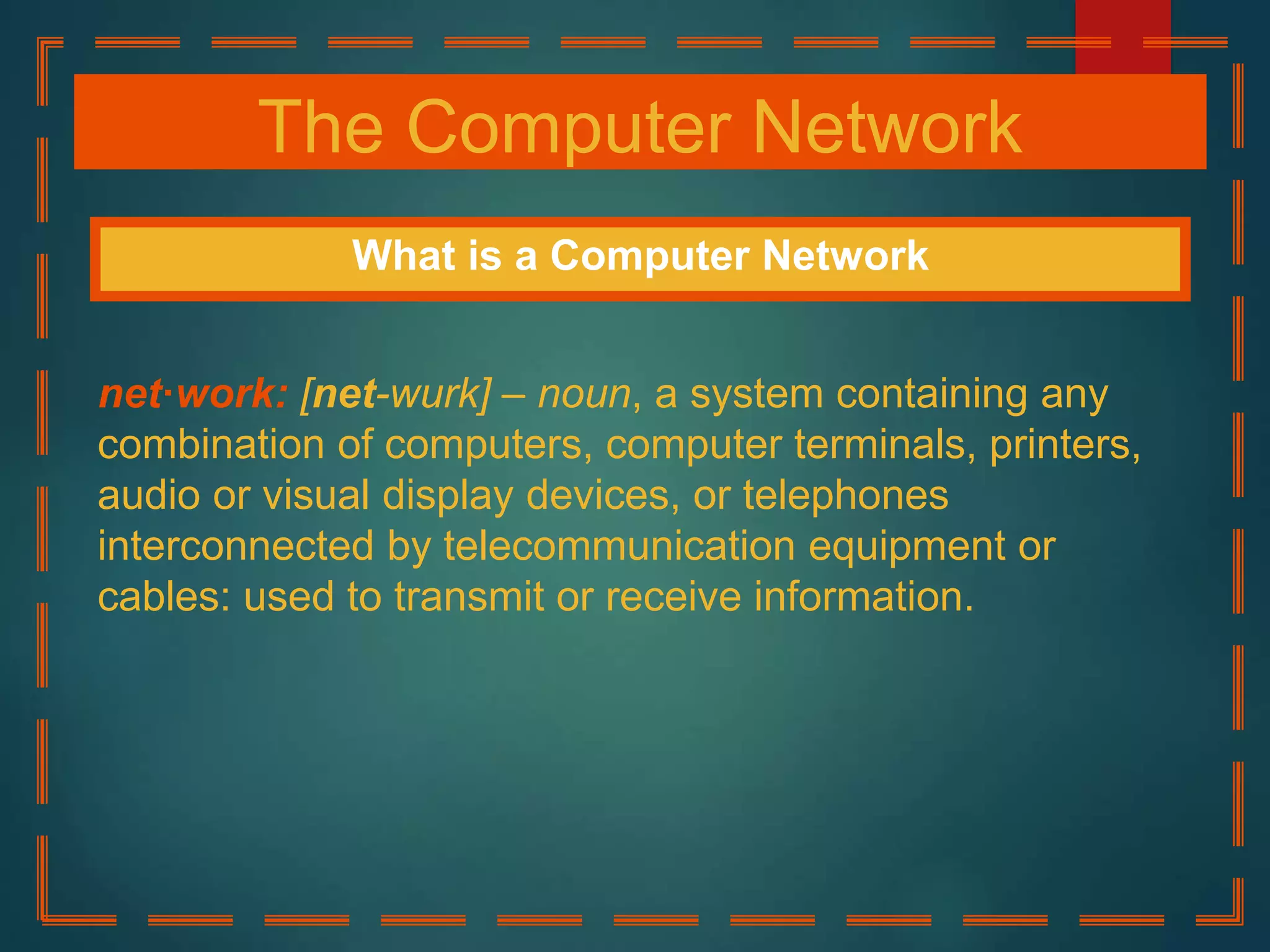 The Basics Of Computer Networkingpptx