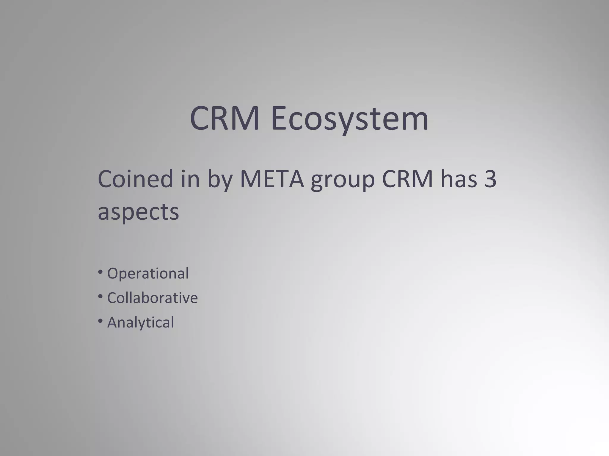 The Basics Of Crm | PPT