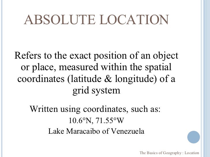 The Basics Of Geography - Location