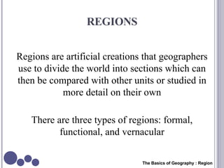 Geography - The Basics - Region | PPT