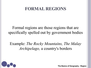 Geography - The Basics - Region | PPT