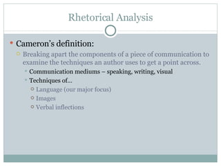 The Basics Of Rhetoric | PPT